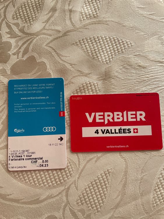 2 Ski-Tageskarten Verbier 4 Vallées | Kaufen auf Ricardo 2 Ski-Tageskarten Verbier 4 Vallées | Kaufen auf Ricardo