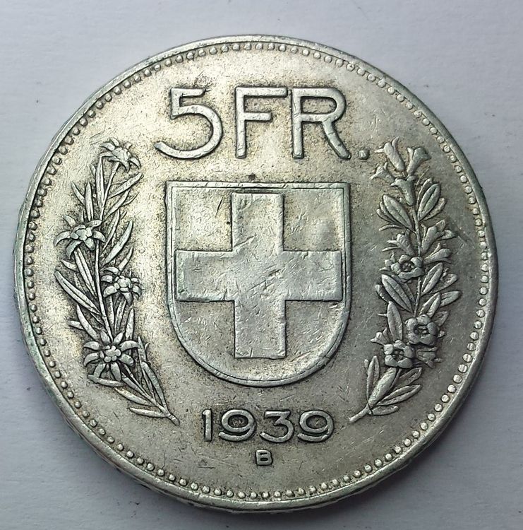 5 Franken Münze 1939 | Kaufen auf Ricardo