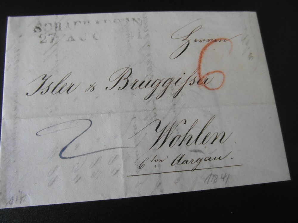 Alter Brief mit Siegel ab Schaffhausen 27.8.1841 Rarität | Kaufen auf ...