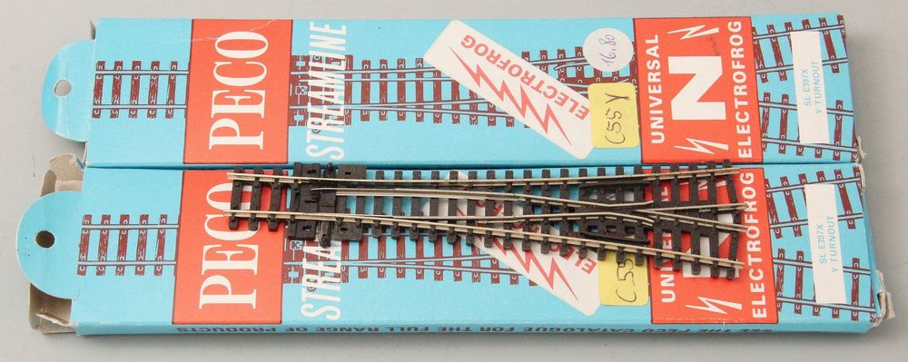 2 PECO Y-Weichen Spur N (R91) (Neu und originalverpackt) in Anglikon für CHF 12 – mit Lieferung ...