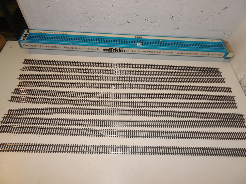 10 Märklin K-Gleis Schiene Flexschienen HO 2205 (1) | Kaufen auf Ricardo