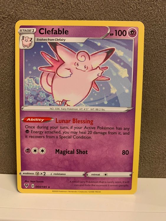 Pokemon Clefable Rare Vivid Voltage ENG 064/185 | Kaufen auf Ricardo