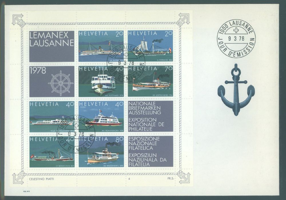 1978, FDC, 200 Jahre Tourismus (Nr. 757x), Format E6 (1) | Kaufen auf Ricardo