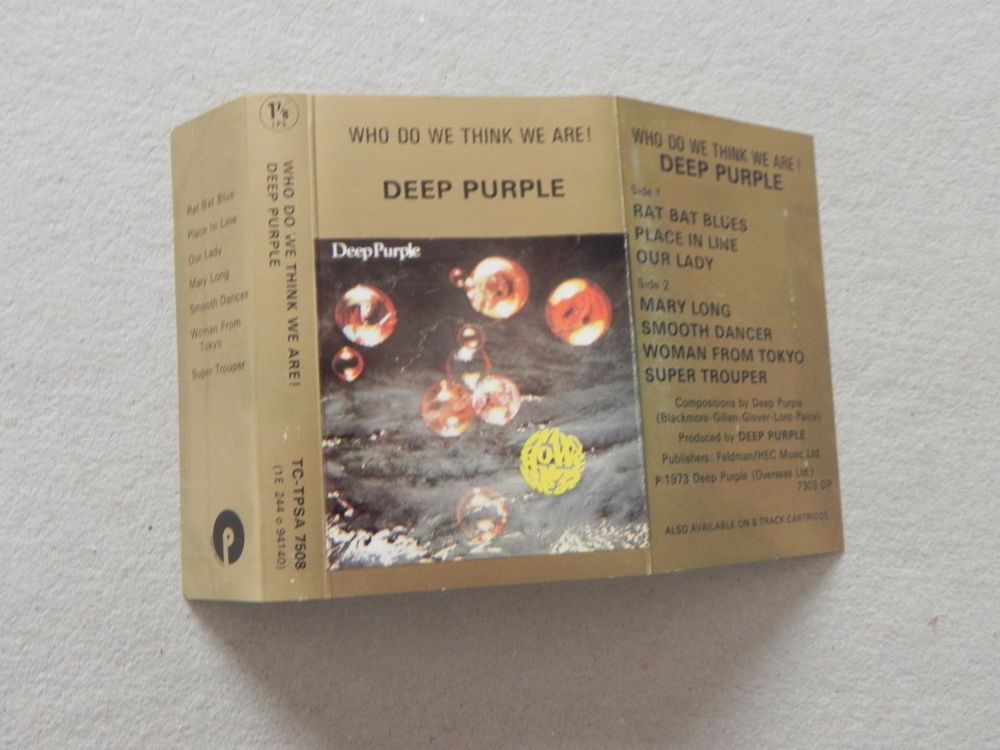 MC engl. Rock Band Deep Purple ca. 1973 Who do we Think are (Neu und ...