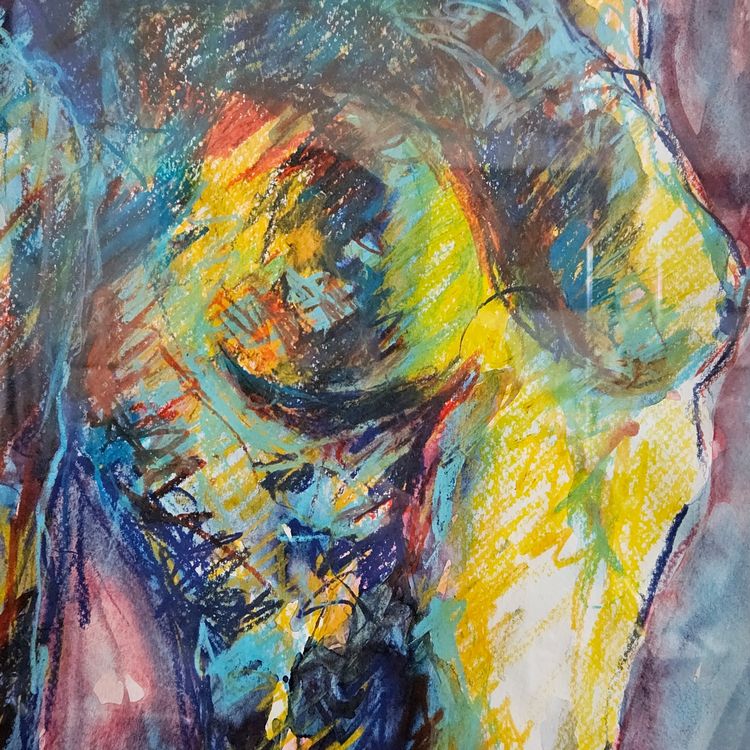 Modernes Aktgemälde - Aquarell signiert | Kaufen auf Ricardo