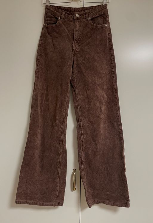 Braune Manchester-hose, Wide Leg, Grösse 34 (Gebraucht) in Uster für ...