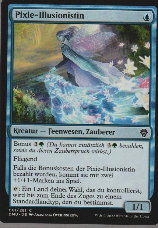 TCG Magic The Gathering MTG DMU 061 Pixie-Illusionistin (Neu (gemäss ...