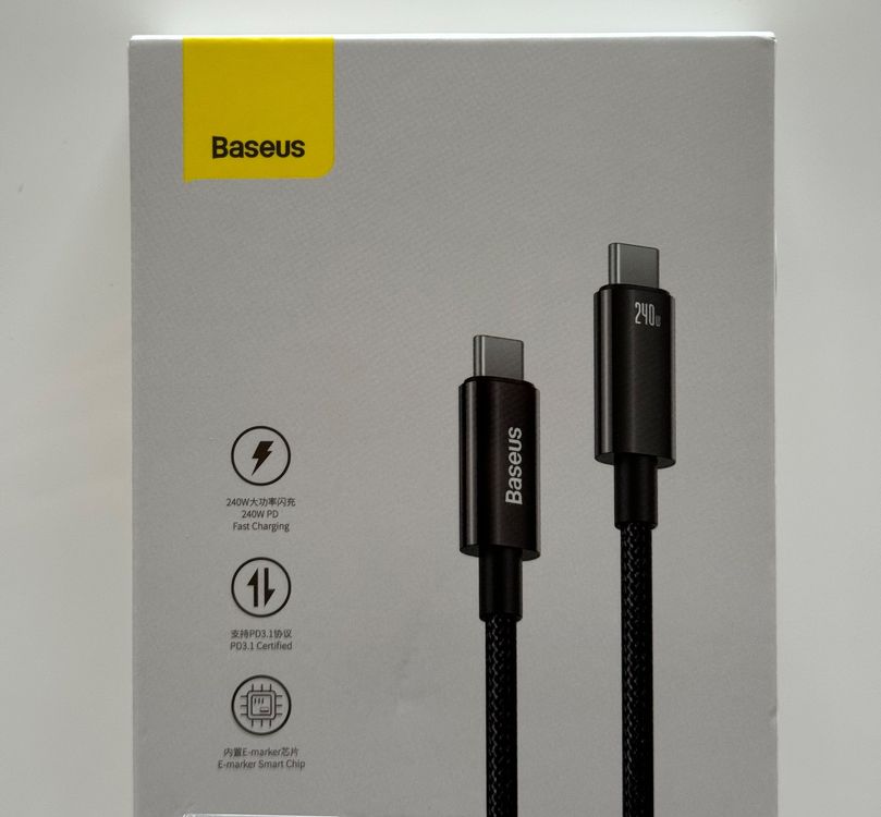 Baseus 240W 2m USB-C Kabel - iPhone 15, Macbook pro, PD 3.1 (Gebraucht) in Olten für CHF 12.9 ...