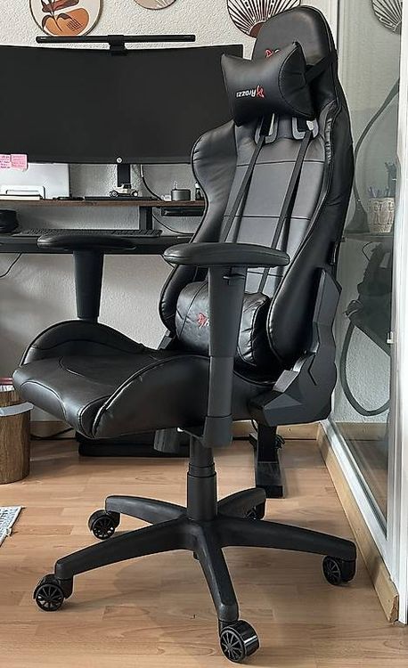 Arozzi - Forte PU Ergonomic Gaming Stuhl, Schwarz Leder (Gebraucht) in ...