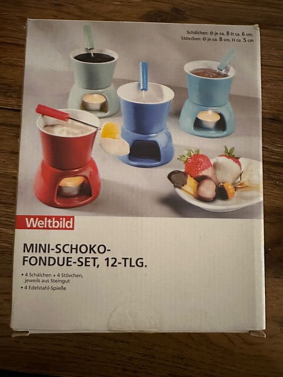 Mini Schoko Fondue Set | Kaufen auf Ricardo Mini Schoko Fondue Set | Kaufen auf Ricardo