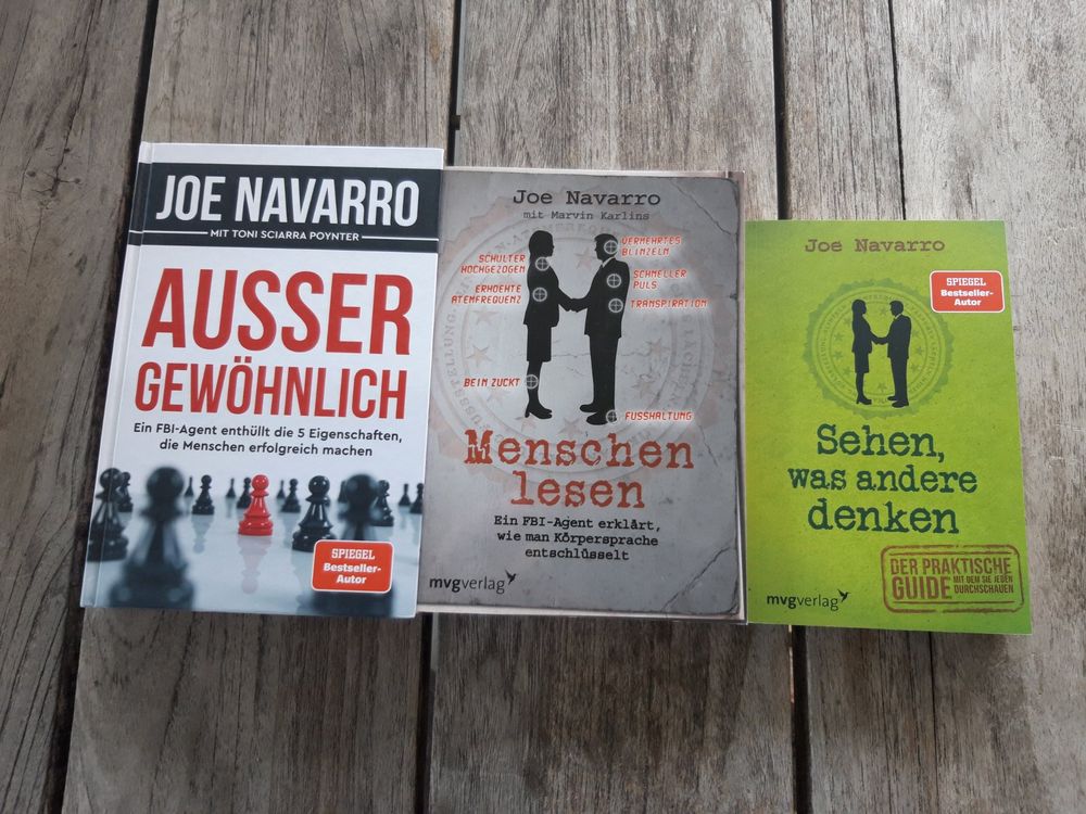 Joe Navarro Aussergewöhnlich Menschen lesen 3 Bücher (Gebraucht) in ...