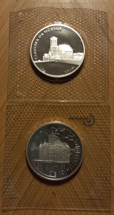 20 Franken Gedenkmünzen, 2001 und 2004, Schweiz Silber 835 (Neu und originalverpackt) in Wattwil ...