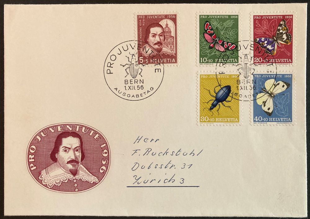 FDC Pro Juventute 1956 illustriert, SBK 50 Fr. (Gebraucht) in Flawil für CHF 7.5 – mit Lieferung ...