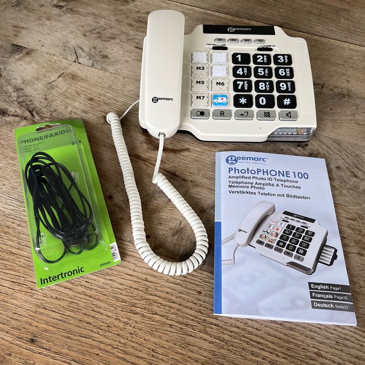 Senioren Stand-Telefon mit Fototasten von Geemarc | Kaufen auf Ricardo