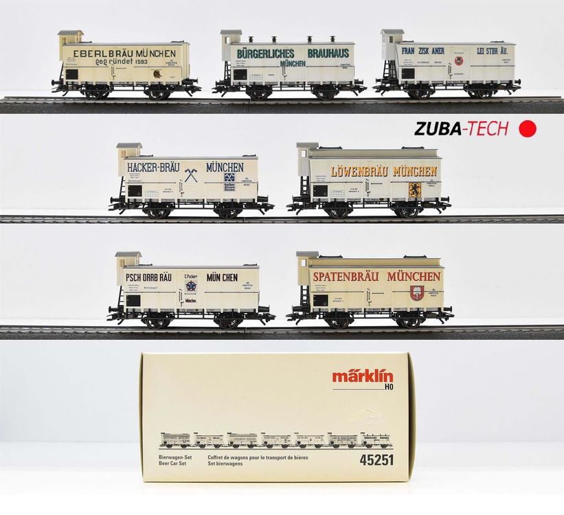 Märklin 45251 Bierwagen-Set 7-tlg mit OV (Gebraucht) in für CHF 113.5 ...