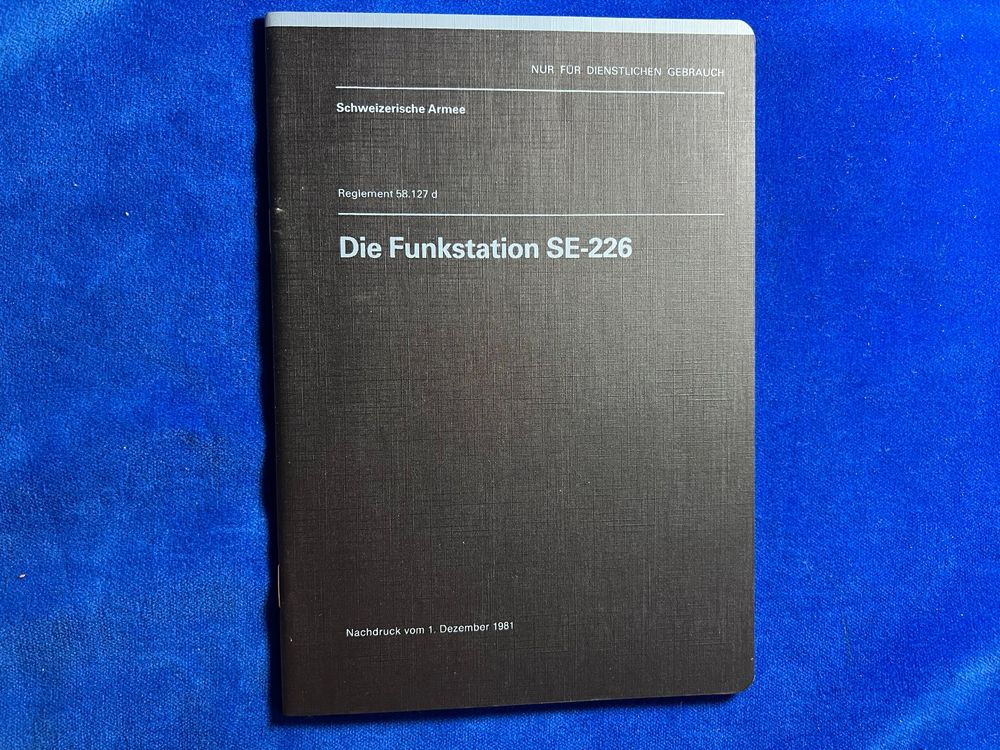Die Funkstation SE-226 Schweizer Armee (KoA95) (Gebraucht) in Hermetschwil-Staffeln für CHF 9 ...