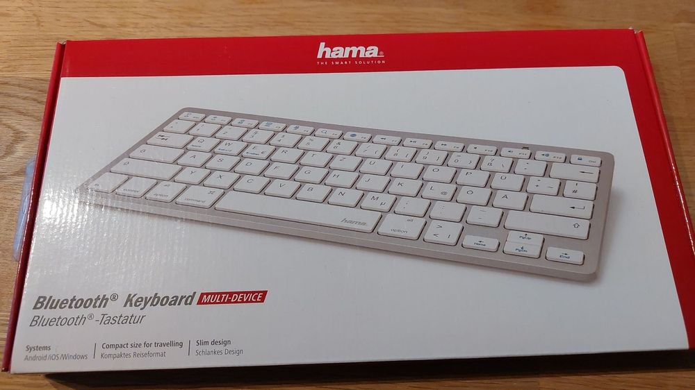 Hama Bluetooth®-Tastatur "KEY4ALL X510", Silber / Weiß - neu | Kaufen ...