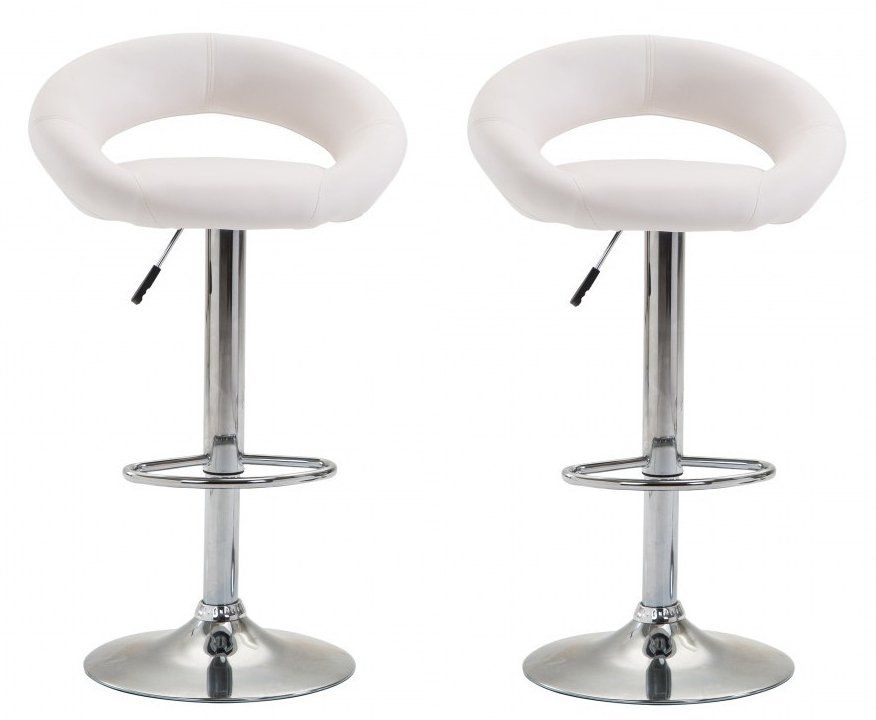 Barhocker WANDA 2er Set weiss | Kaufen auf Ricardo