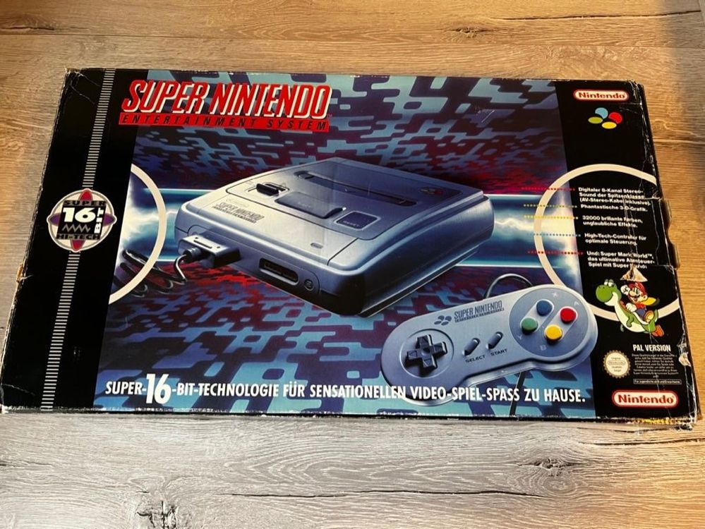 Super Nintendo Konsole + Super Mario World + OVP! (Gebraucht) in ...