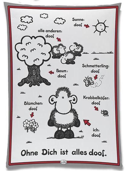 Sheepworld Bettwäsche Bettbezug «Ohne dich ist alles doof» (Gebraucht ...
