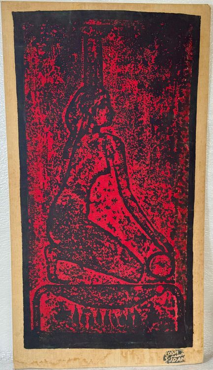 Alte Grosses Akt Dame Litho. Leinwand auf Platte unles. Sig | Kaufen ... Alte Grosses Akt Dame Litho. Leinwand auf Platte unles. Sig | Kaufen ...