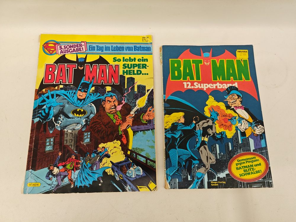 2x Alte Comics BATMAN Ehapa 12.Superband & 5.Sonderausgabe (Gebraucht ...