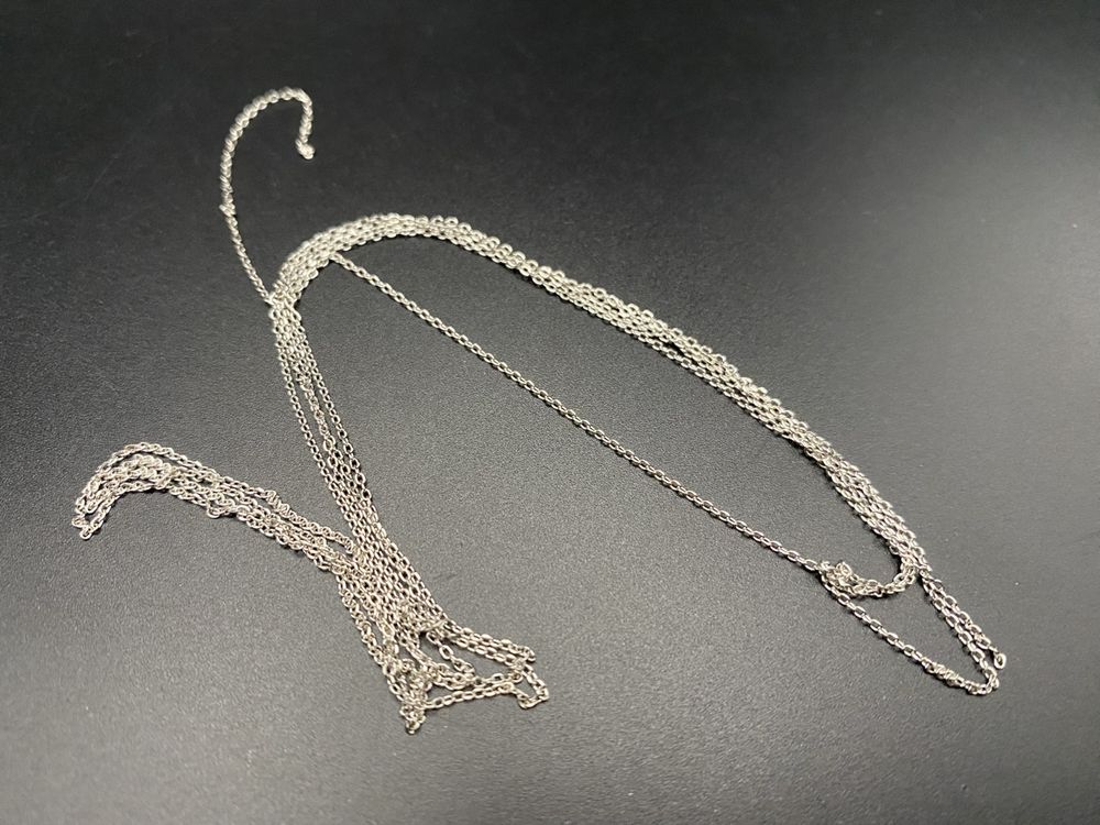 Catena Argento 925 Rodiato Forzatina 1mm, 1 metro (Neu (gemäss Beschreibung)) in Lamone für CHF ...