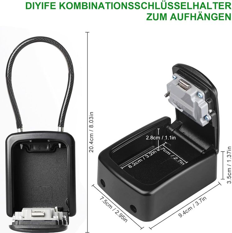 Schlüsseltresor Schlüsselsafe Schlüsselkasten Schwarz (Neu (gemäss Beschreibung)) in Thun für ...