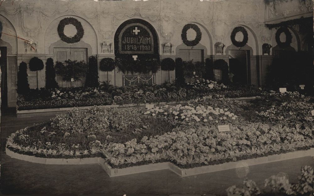 St. Gallen, 50 Jahrfeier Gebäude 1873-1923, Blumenschmuck (Gebraucht) in Bronschhofen für CHF 25 ...