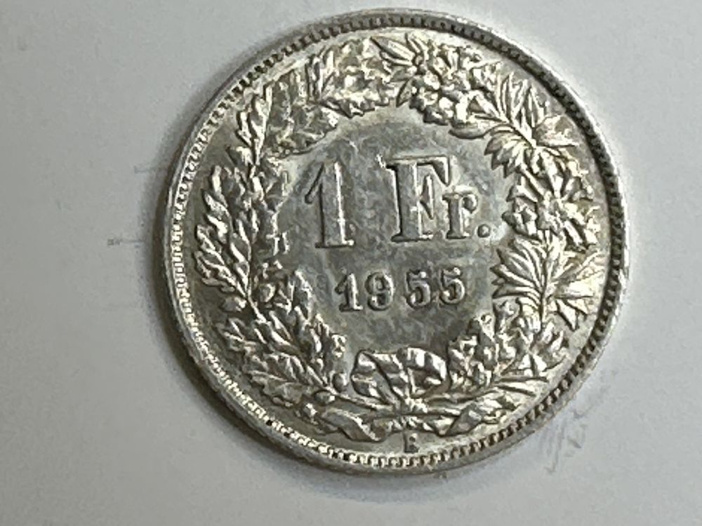 1 Fr. Silber Schweiz 1955 vz | Kaufen auf Ricardo