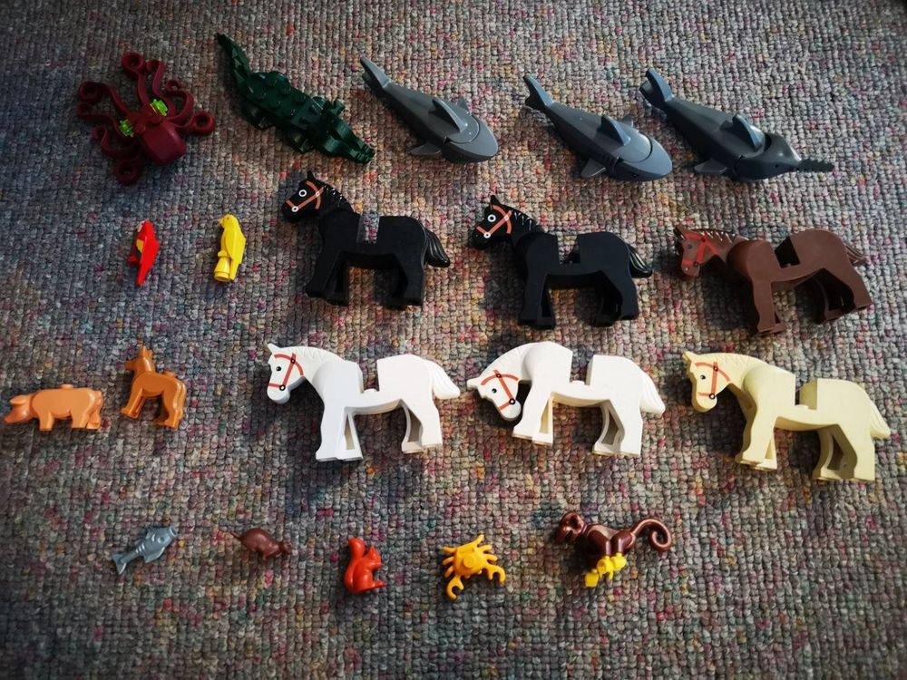20 x Lego Tiere, Hai, Schwerthai, Pferde | Kaufen auf Ricardo