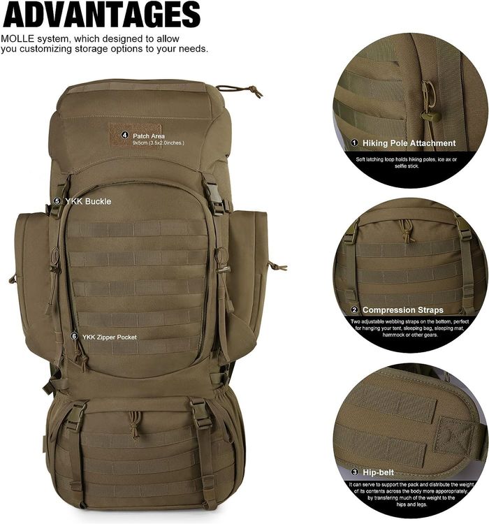Mardingtop 50/60 Liter Erwachsene Trekkingrucksack (Neu und ...