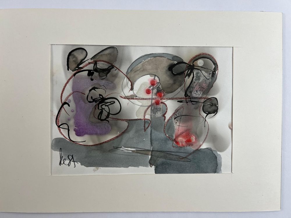 Alfons J. Keller (1924 -2003) Abstrakte Gemälde Handsigniert (Gebraucht) in Neuhausen am ...