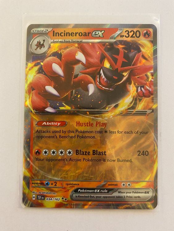 Pokemon Incineroar EX 034/162 Temporal Forces EN (Neu (gemäss ...