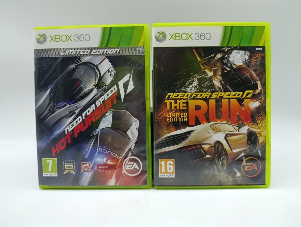 2 Need for Speed XBOX360 Games (Hot Pursuit + The Run) (Gebraucht) in ...