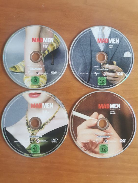 Serie Mad Men Staffel 1,2 DE. Staffel 3,4 Code 2. DVDs (Gebraucht) in Birmensdorf ZH für CHF 5 ...