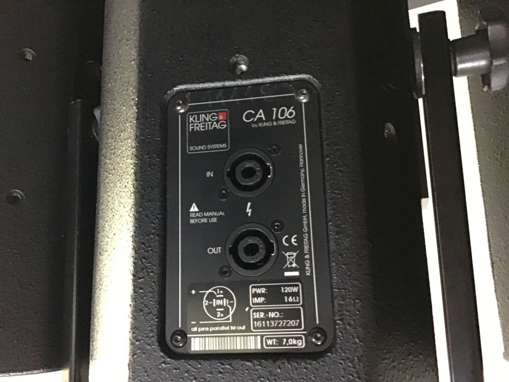 4 Stück Kling&Freitag CA106 (Gebraucht) in für CHF 930 – nur Abholung auf Ricardo kaufen