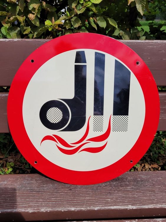 Orginal "Rauchen verboten" Tafel 70er/80er Jahre, Blech | Kaufen auf ...