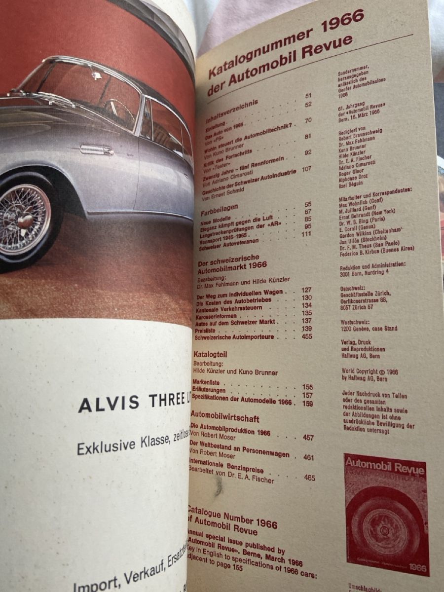 Automobil Revue 1966, Oldtimer (Gebraucht) in Zürich für CHF 38 – mit Lieferung auf Ricardo kaufen