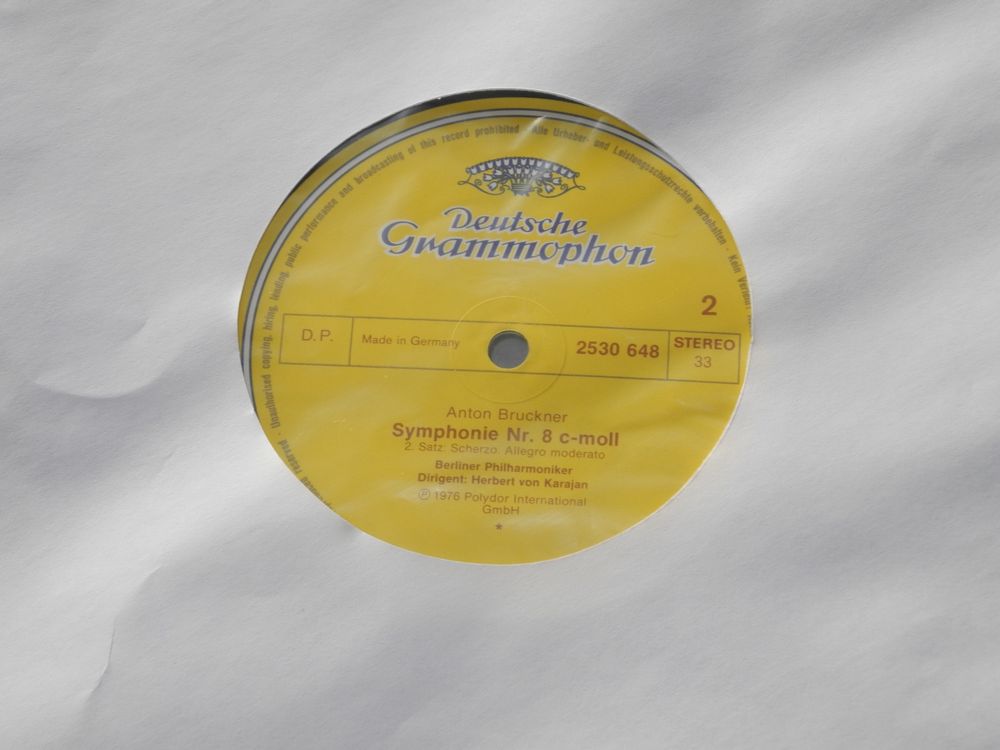 BRUCKNER: SINFONIE NR 8 - KARAJAN - DGG 2 LPs (Neu (gemäss Beschreibung)) in Fahrwangen für CHF ...