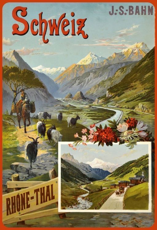 Blechschild-SCHWEIZ-RHONE-THAL | Kaufen auf Ricardo