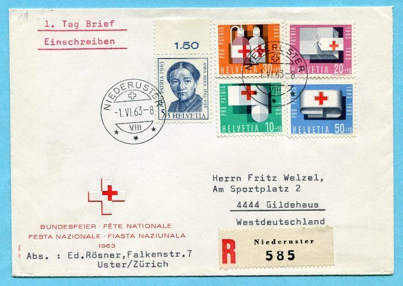 FDC - Satzbrief Pro Patria 1962 - gestempelt Niederuster | Kaufen auf ...