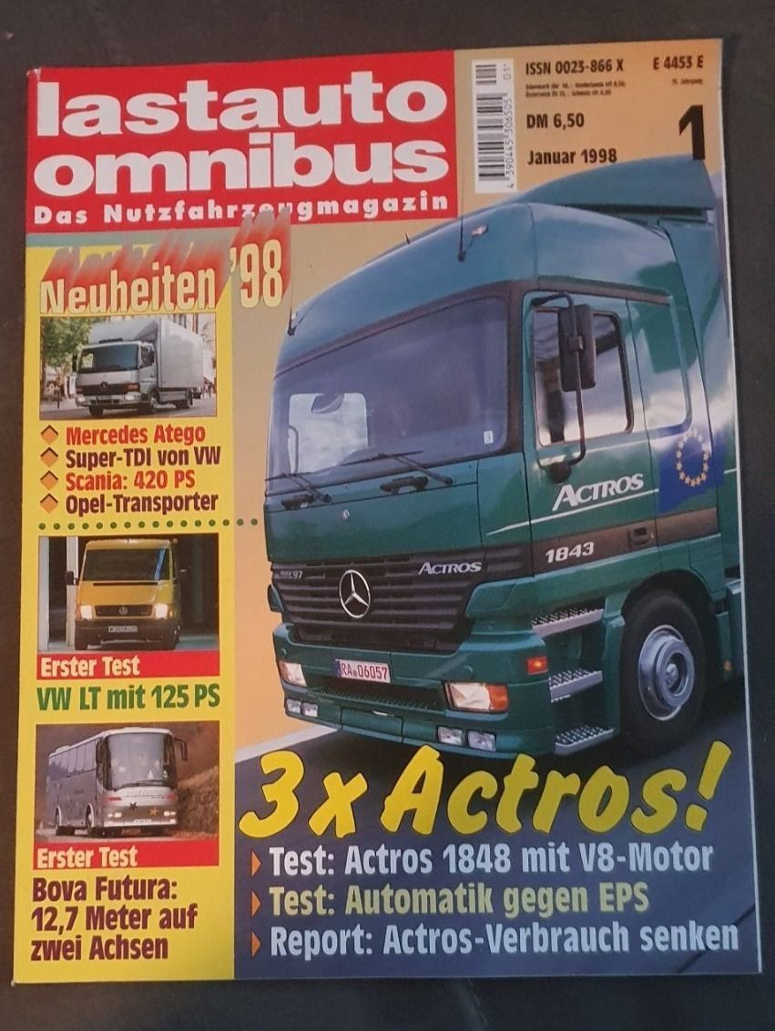 Lastauto Omnibus 1/98 Mercedes Actros 1843 Scania VW LT xx (Gebraucht ...