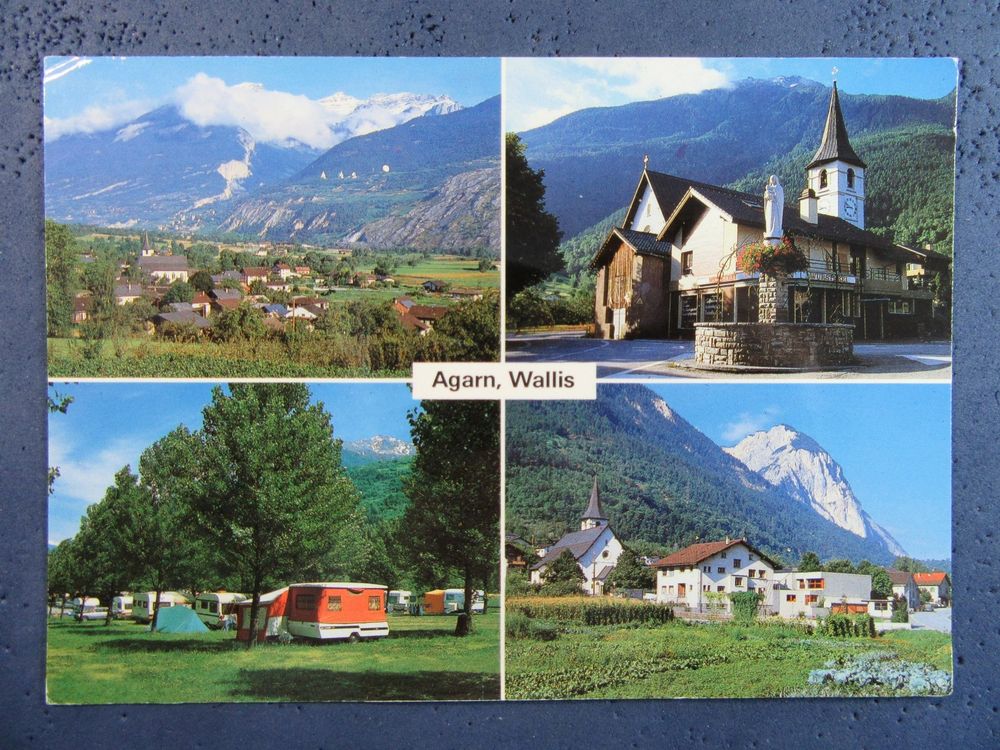 AGARN 622müM WALLIS DORF KIRCHE CAMPING WOHNWAGEN ZELT | Kaufen auf Ricardo