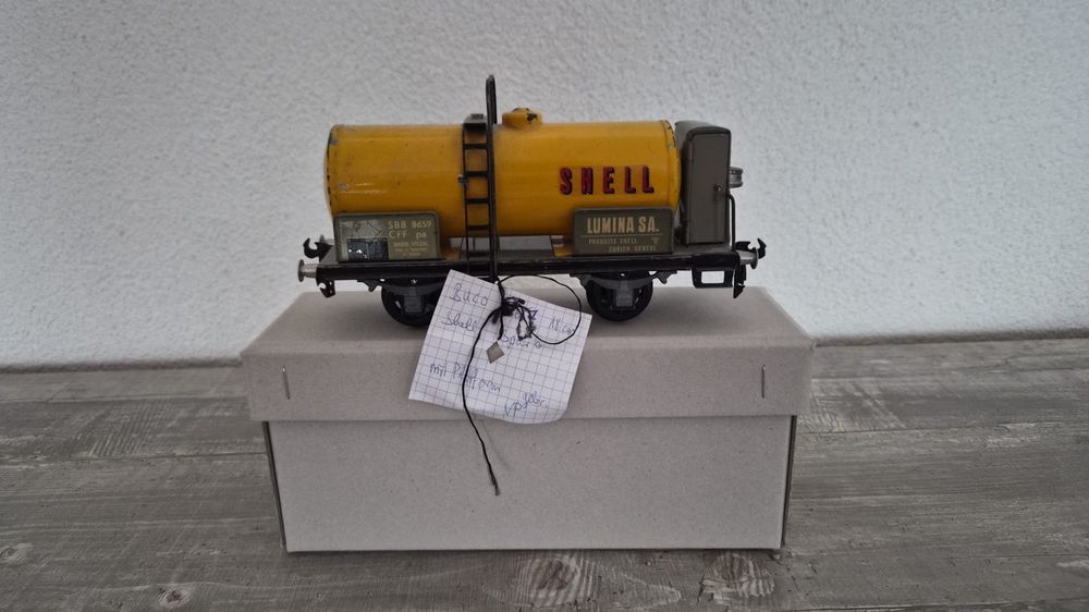 Buco Shell Spur 0 8657, 2-Achser, mit Plattform, + Karton (Gebraucht ...