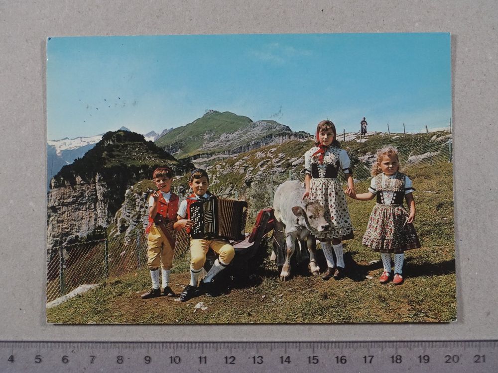 Ebenalp, Appenzell, belebt, Kinder, Tracht, 1981, Säntis (Gebraucht) in Lenzburg für CHF 3 – mit ...