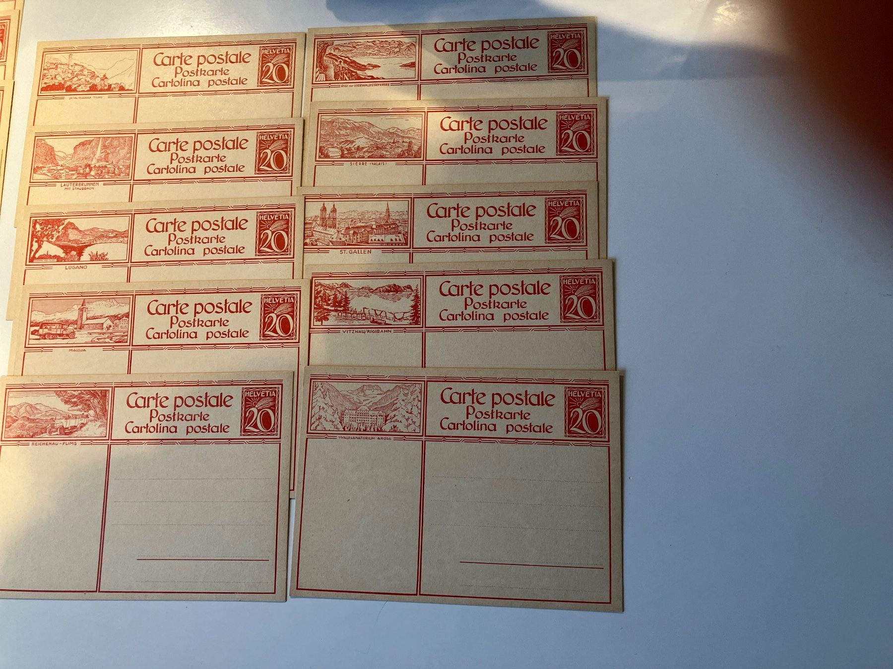 Postkarten PK 120 ganze Serie /24 Karten ungelaufen/ 1928 (Gebraucht) in Baar für CHF 50 – mit ...