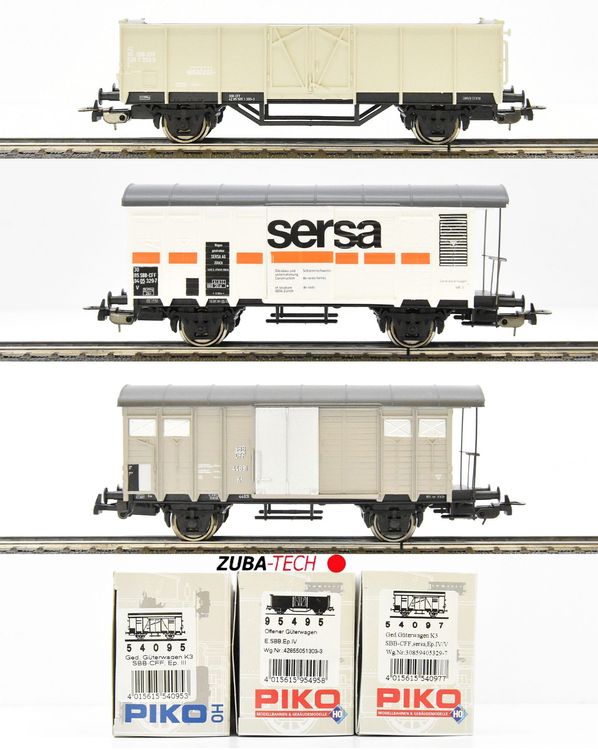 Piko 3x Güterwagen der SBB H0 GS mit OVP | Kaufen auf Ricardo