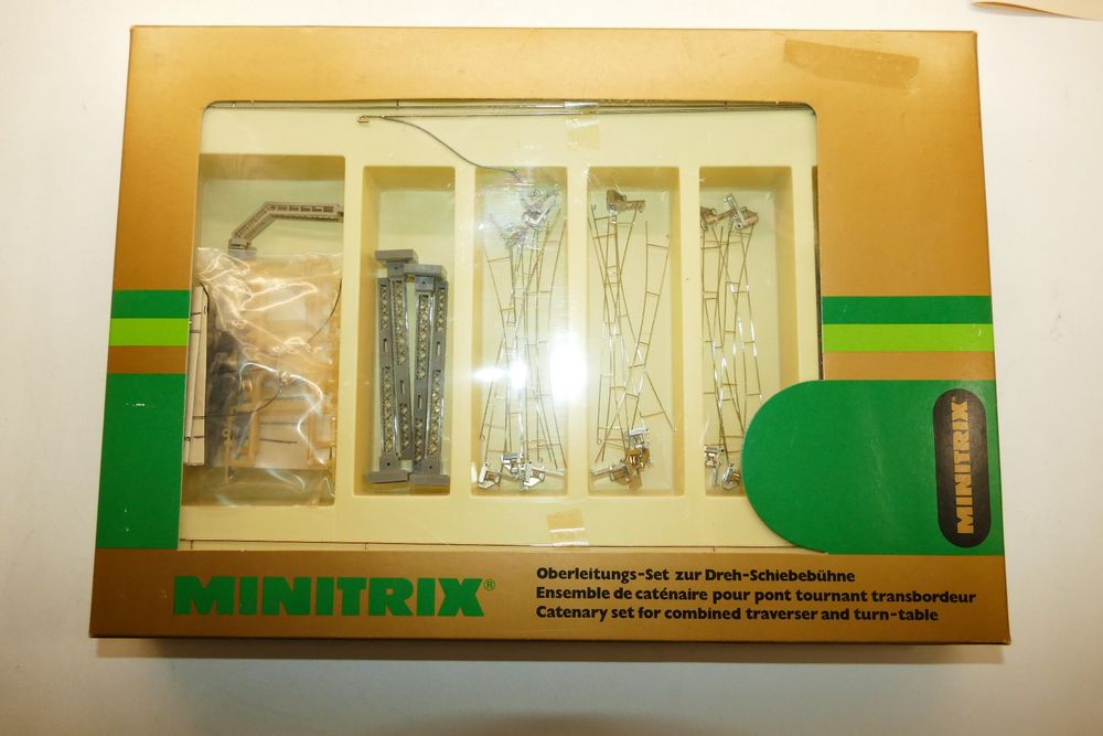 Minitrix N: Oberleitungs-Set Dreh-Schiebebühne (Neu und ...