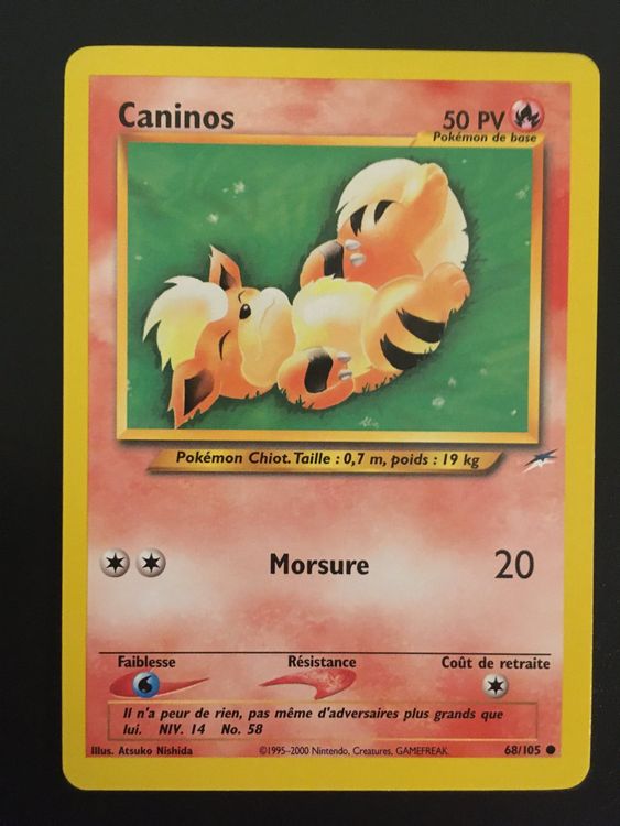 RARE: Pokémon Neo Destiny (2002): Caninos 68/105 FR (Gebraucht) in Palézieux-Village für CHF 8.5 ...